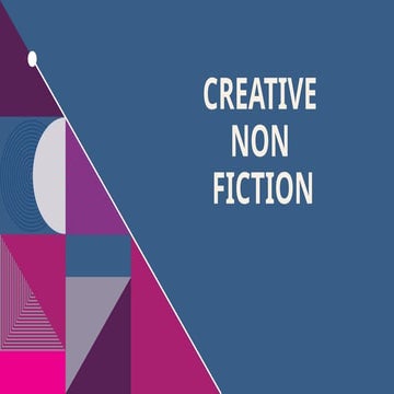 Creative Non Fiction Q3 Week 1, Analyzing Themes and Techniques | PPTX