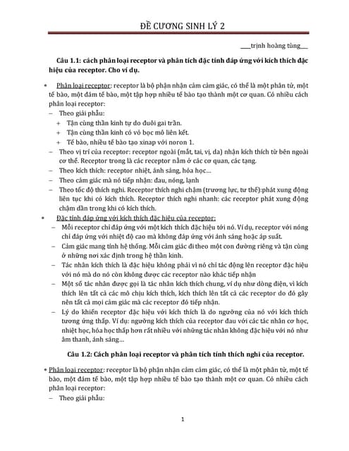 HỆ CẢM GIÁC | PDF