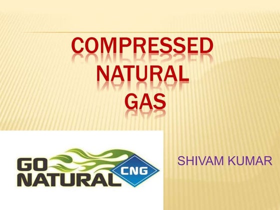 CNG GAS | PPTX | Chemistry | Science