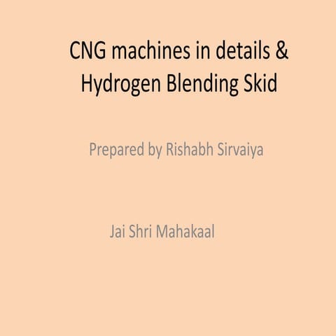 CNG Technical & Hydrogen Blending in Natural Gas pipeline.pptx