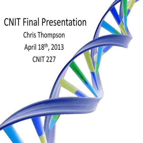 Cnit final presentation | PPT