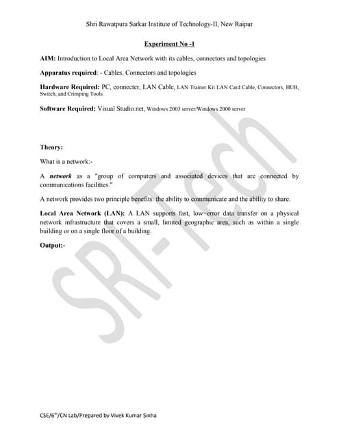 Computer hardware and simulation lab manual | DOC | Computer Peripherals | Computing