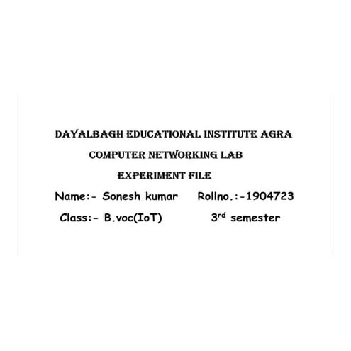 CN lab report experiment | PDF | Mental Health | Diseases and Conditions