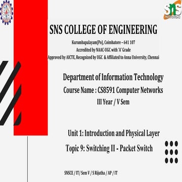 CN_Lec 9_Packet_Switching | PPT
