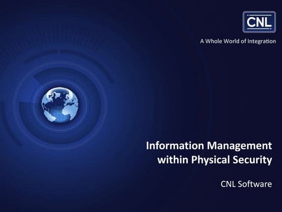 Vidsys Physical Security Information Management (PSIM) solution | PDF
