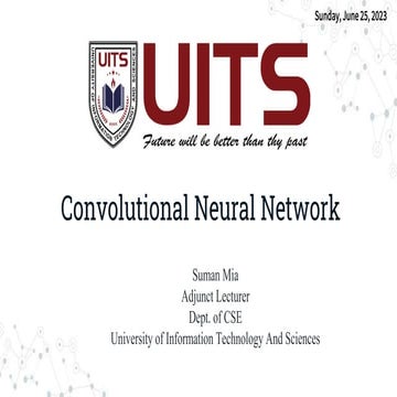 Convolutional Neural Network | PPTX | Artificial Intelligence ...