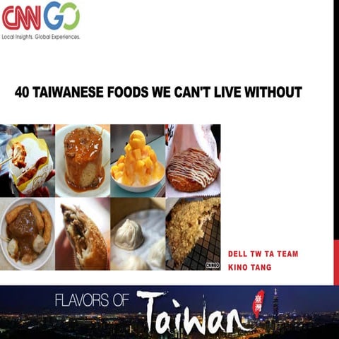 Exploring the Rich Flavours of Taiwan Cuisine | PDF