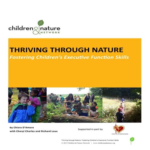 A great booklet to teach executive function skills through nature based ...