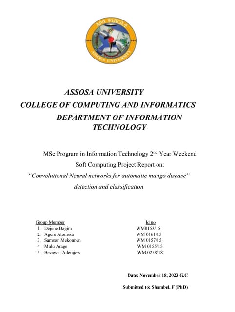 Slidesgo Advancing Mango Leaf Disease Detection Leveraging Deep Learning Models For Enhanced