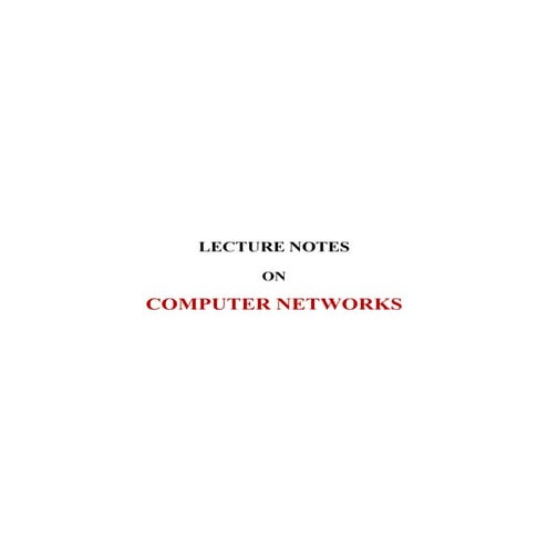 Computer Network notes | PDF