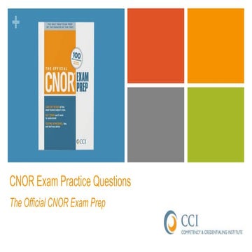 CNOR Exam Practice Questions | PPTX