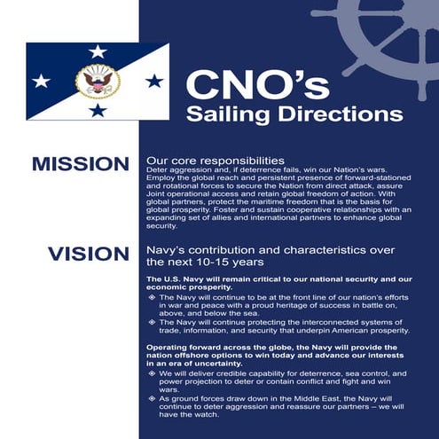 CNO Sailing Directions | PDF