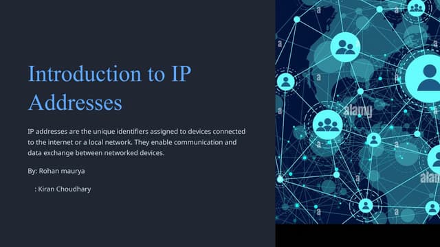 Ip address presentation | PPTX
