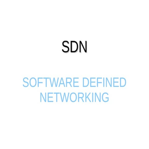 Software Defined Networking Ppt 8856