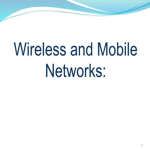 Wireless networks | PPTX