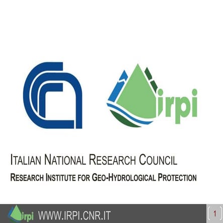 Presentation of the Research Institute for Geo-Hydrological Protection ...