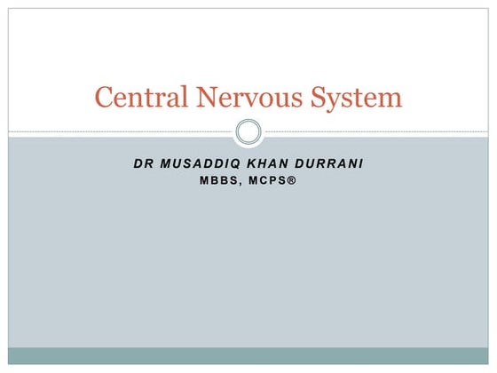 Anatomy and physiology of brain | PPTX