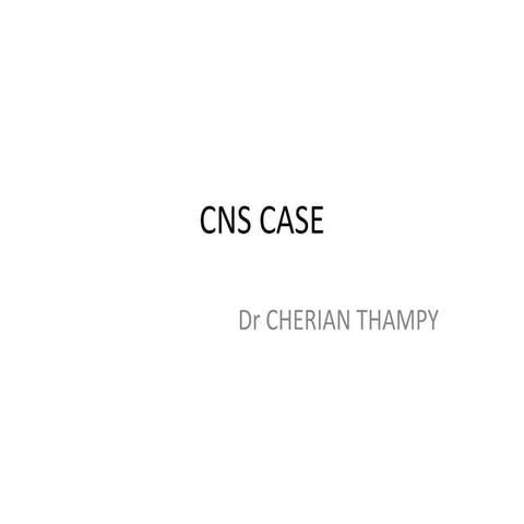 Cns case-extramedullary compressive myelopathy, spinal cord | PPTX