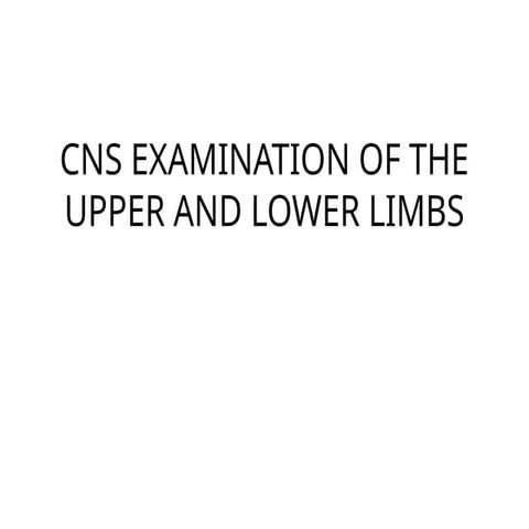 Muscle Power and Tone Examination | PDF