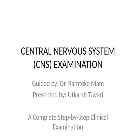 Neurological assessment. | PPTX