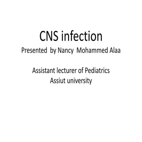 Cns infection 2019 | PPT