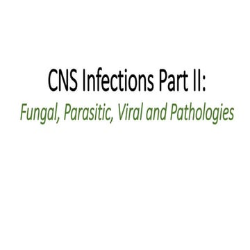 Neuroradiology of cns funfal infections | PPTX