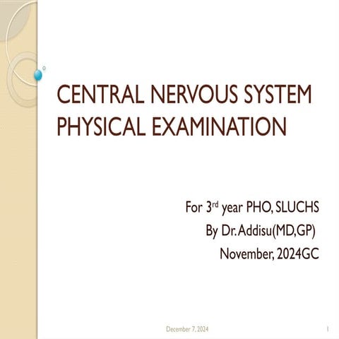 Central nervous system physical examination.pptx
