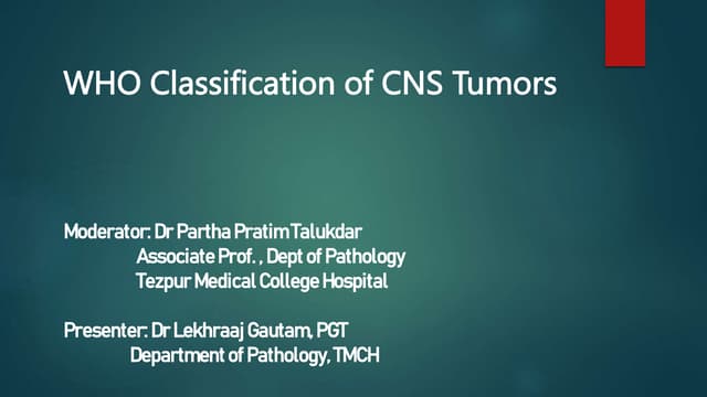 CNS WHO 2021 tumor classification.pptx