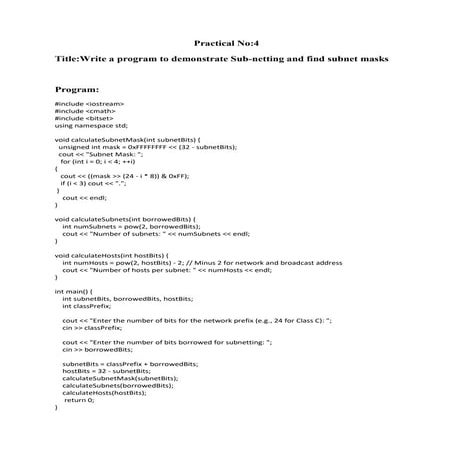 COMPUTER NETWORKS AND SECURITY PRACTICAL | PDF