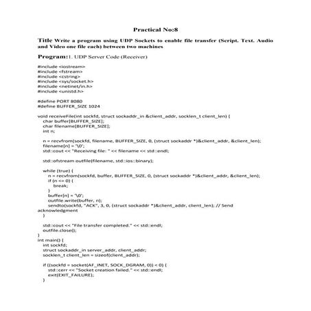 COMPUTER NETWORKS AND SECURITY PRACTICAL | PDF