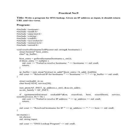 COMPUTER NETWORKS AND SECURITY PRACTICAL | PDF