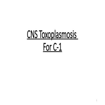 CNS Toxoplasmosis (1)................pptx