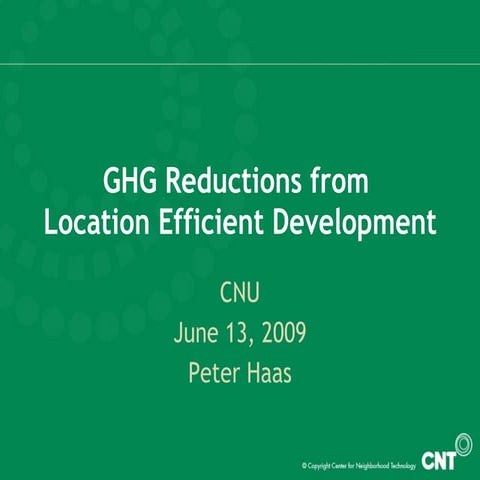 Measuring and Modeling Your Carbon - Haas CNU 17 | PPT