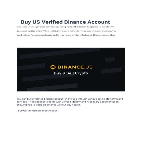 Buy Verified Binance Account | PDF | Currencies | Economy