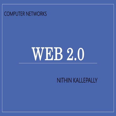 web2.0 - computer networks | PPTX