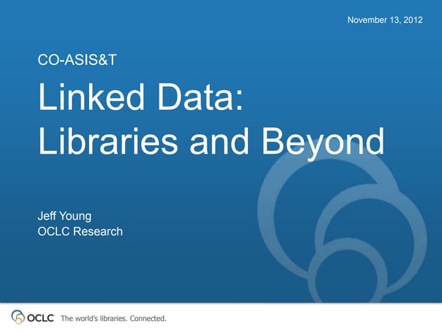 Linked Datalibraries And Beyond Ppt 0803