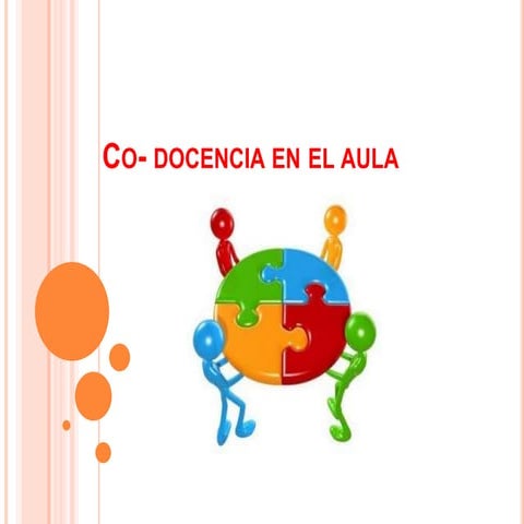 Co docencia (docente - asistente educacion) | PPTX