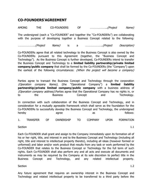 INTERNATIONAL STRATEGIC ALLIANCE CONTRACT TEMPLATE | PPT