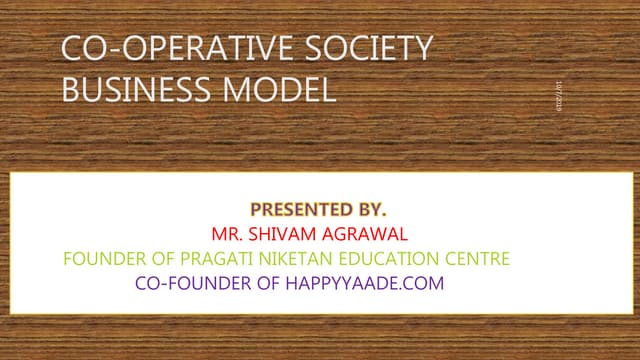 Cooperative society | PPTX