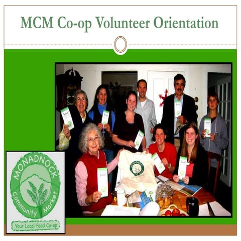 Co-op Volunteer Orientation Powerpoint | PPTX