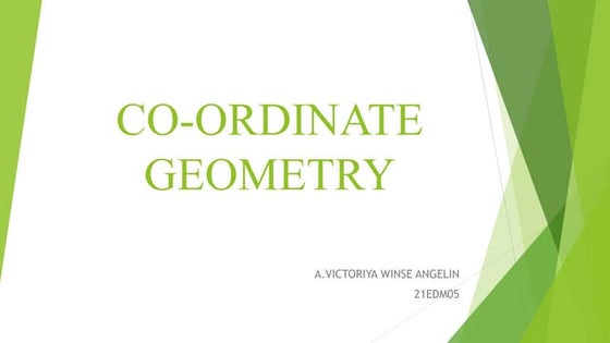 Coordinate geometry 9 grade | PPT