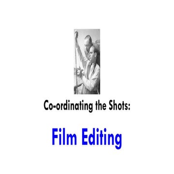 Editing: Continuity and Discontinuity | PPTX