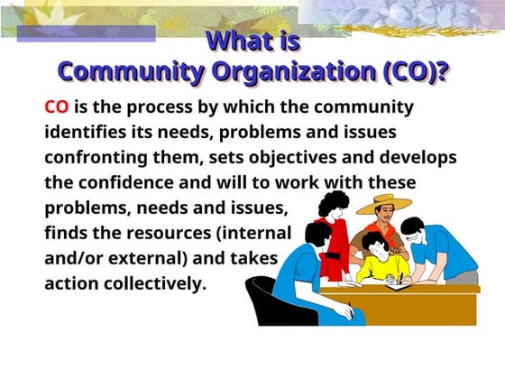 Community Organizing | PPTX | Civic affairs | Politics