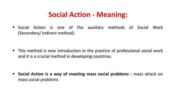 Concept of social action | PPTX