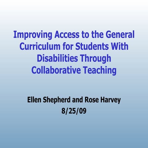 Co Teaching For Teachers 08 01 06 | PPT