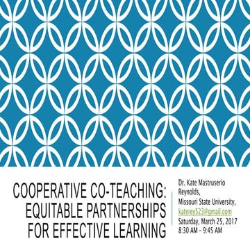 Co-teaching presentation for TESOL 2017 PreK-12 Teacher Day | PPTX