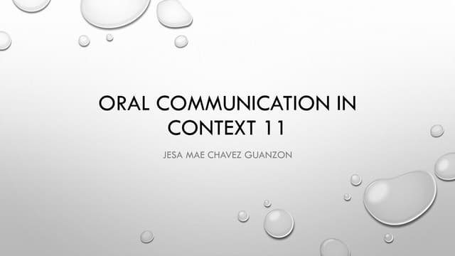 Communicative strategies in oral communication grade 11 Quarter 2 | PPTX