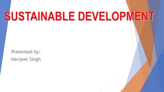 Sustainable development powerpoint | PPT
