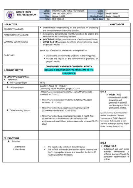 daily lesson plan agriculture grade 9.docx | Gardening | Home & Garden