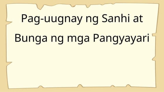 Filipino 3 Sanhi at bunga | PPTX